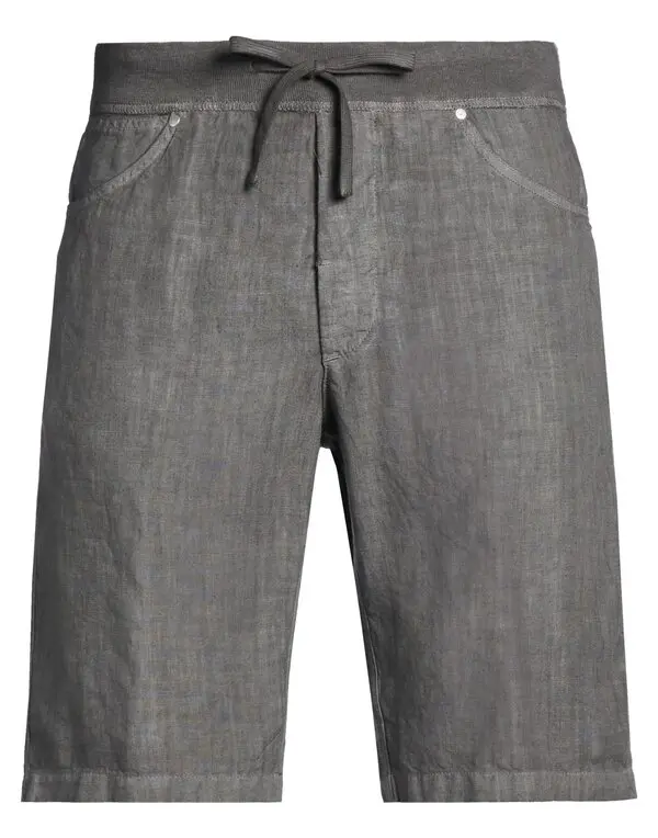 120% Lino Linen Casual Shorts - Grey
