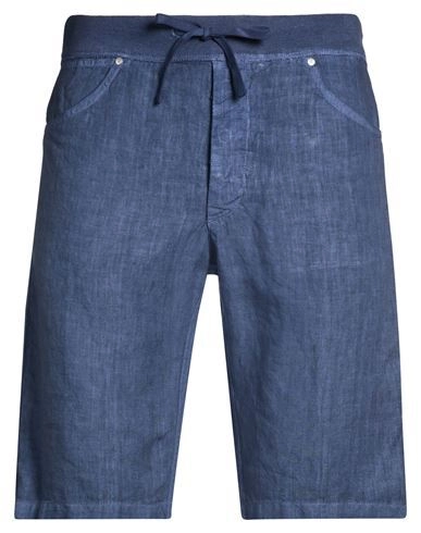 120% Lino Linen Casual Shorts - Navy
