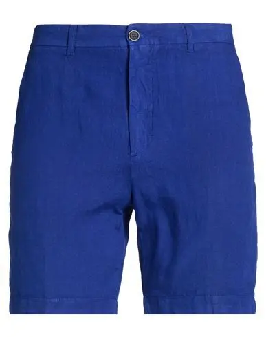 120% Lino Linen Bermuda Shorts - Bright Blue