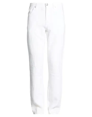 120% Lino Linen Straight Leg Pants - White