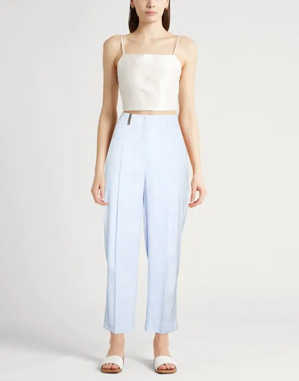 Peserico Linen & Virgin Wool Straight-leg Pants