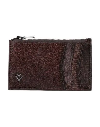 John Varvatos Cardholder Calfskin, Cow Leather - Brown