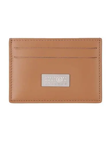 MAISON MARGIELA Cardholder Camel Leather - Beige
