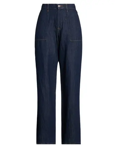 7 For All Mankind Jeans In Cotton And Linen - Blue