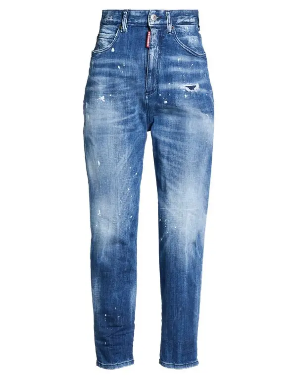 Dsquared2 Tapered Jeans In Medium Wash