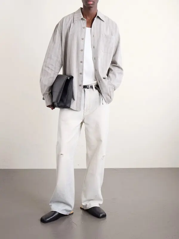 Our Legacy Third Cut Straight-leg Printed Jeans - Neutrals