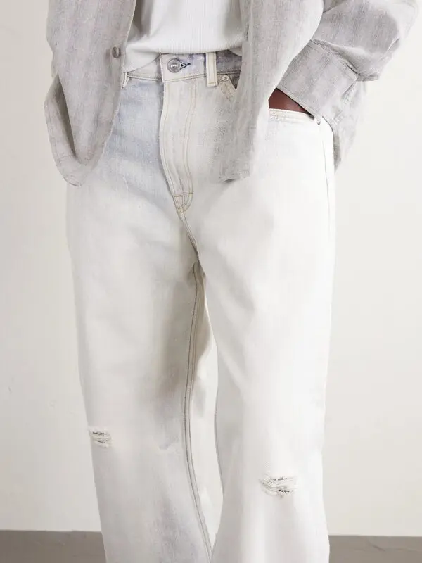 Our Legacy Third Cut Straight-leg Printed Jeans - Neutrals