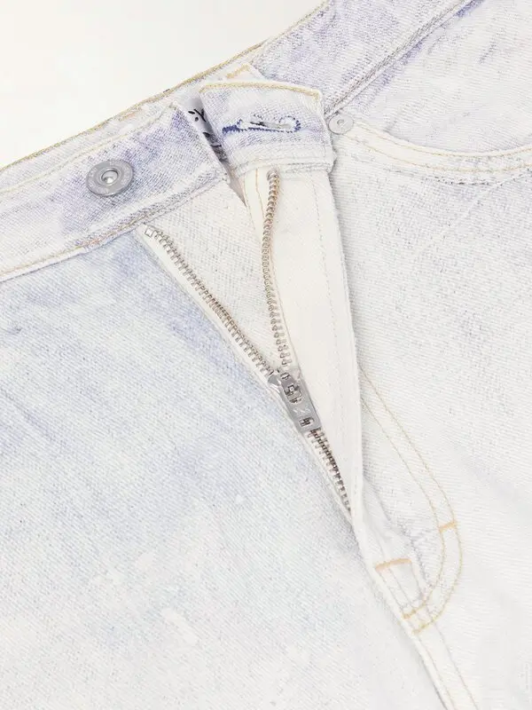 Our Legacy Third Cut Straight-leg Printed Jeans - Neutrals