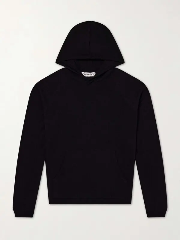 Our Legacy Knitted Silk Hoodie - Black