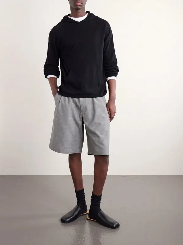 Our Legacy Knitted Silk Hoodie - Black