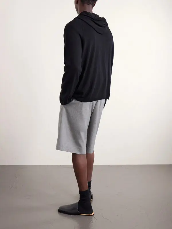 Our Legacy Knitted Silk Hoodie - Black
