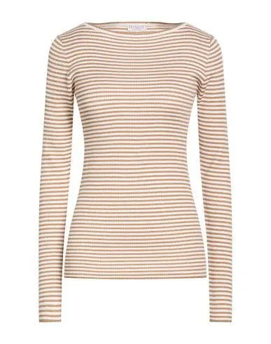 Brunello Cucinelli Sand Cashmere And Silk Sweater - Beige
