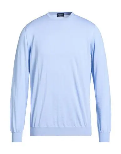 DRUMOHR Wool, Silk, And Cashmere Sweater - Sky Blue