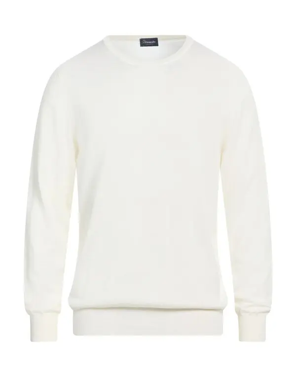 DRUMOHR Wool, Silk, And Cashmere Sweater - White