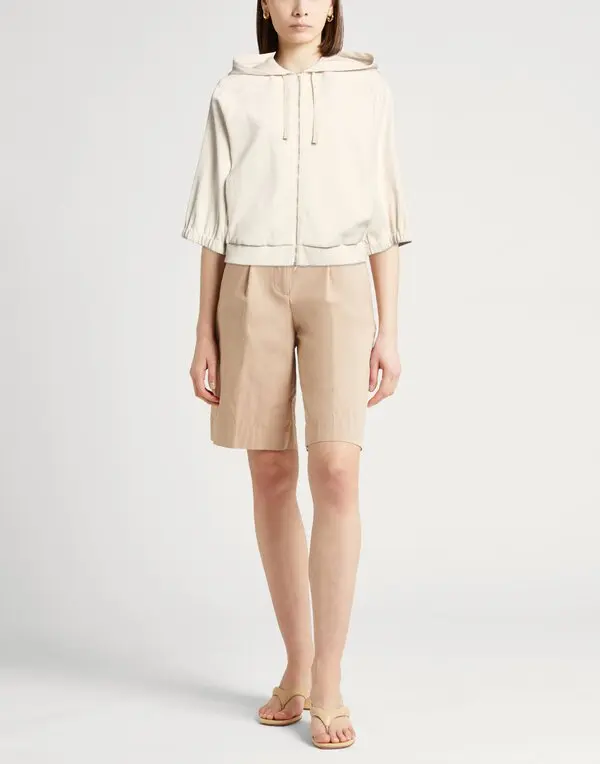 Peserico Cotton-blend French Terry Sweatshirt - Off White