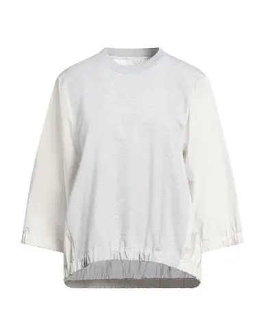 Peserico Two-tone Sweatshirt With 3/4 Sleeves