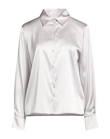 Peserico Silk & Elastane Button-up Shirt - Grey