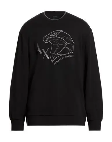 Armani Exchange Cotton French Terry Sweatshirt - Black