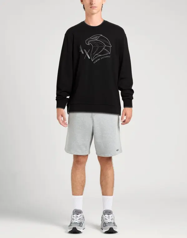 Armani Exchange Cotton French Terry Sweatshirt - Black