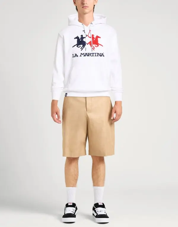 LA MARTINA Cotton-blend Fleece Sweatshirt - White