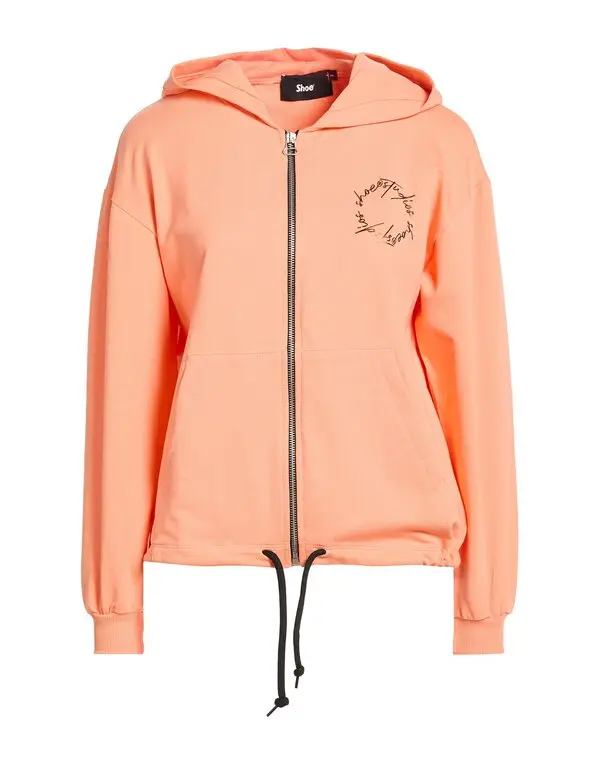 SHOE Hooded Zip Up Sweatshirt - Orange