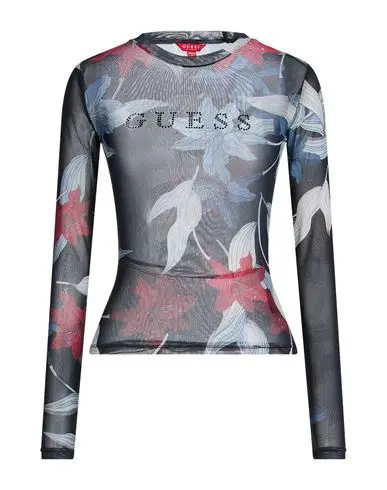 Guess Floral Tulle Top - Midnight Blue