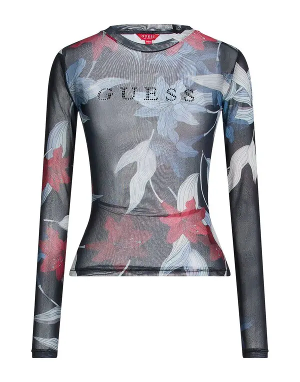 Guess Floral Tulle Top