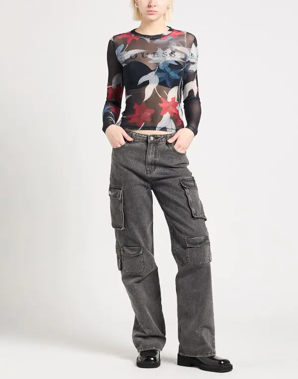 Guess Floral Tulle Top