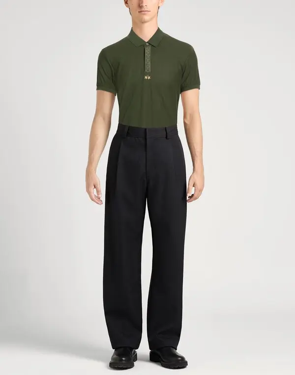 LA MARTINA Polo Shirt Size Cotton, Elastane - Green