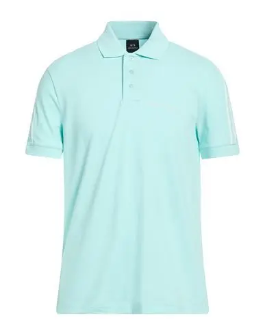 Armani Exchange Polo Shirt Size Cotton, Elastane - Blue