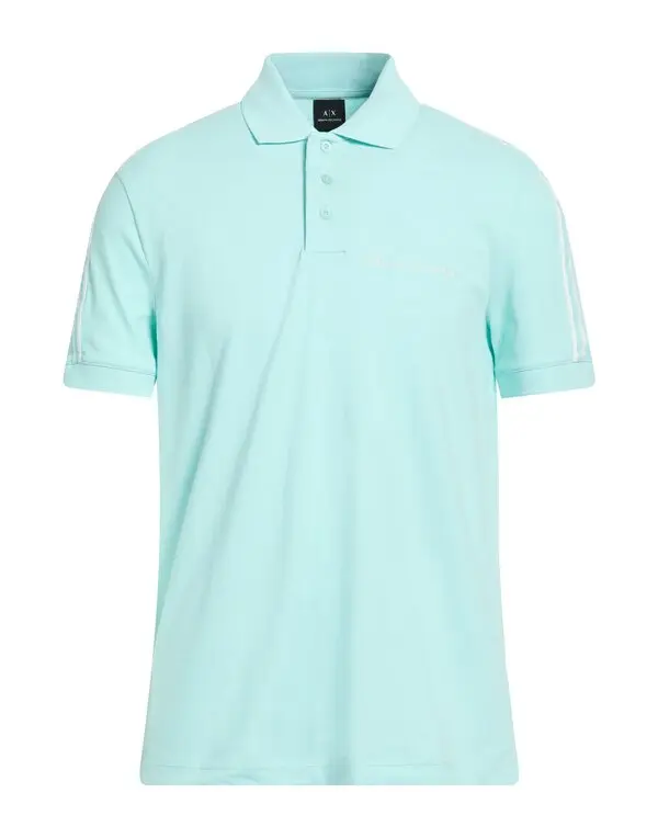 Armani Exchange Polo Shirt Size Cotton, Elastane - Blue