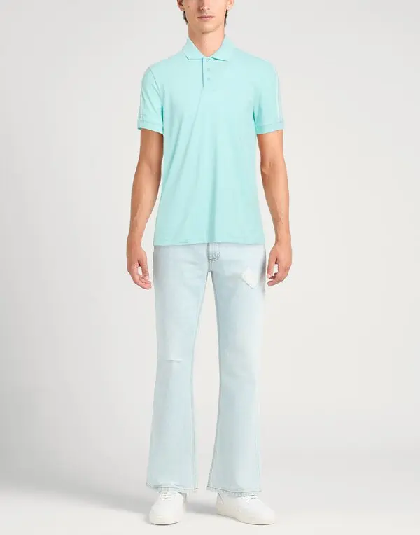 Armani Exchange Polo Shirt Size Cotton, Elastane - Blue