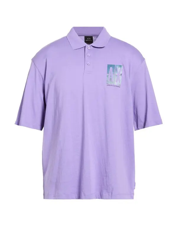 Armani Exchange Polo Shirt Size Cotton - Purple