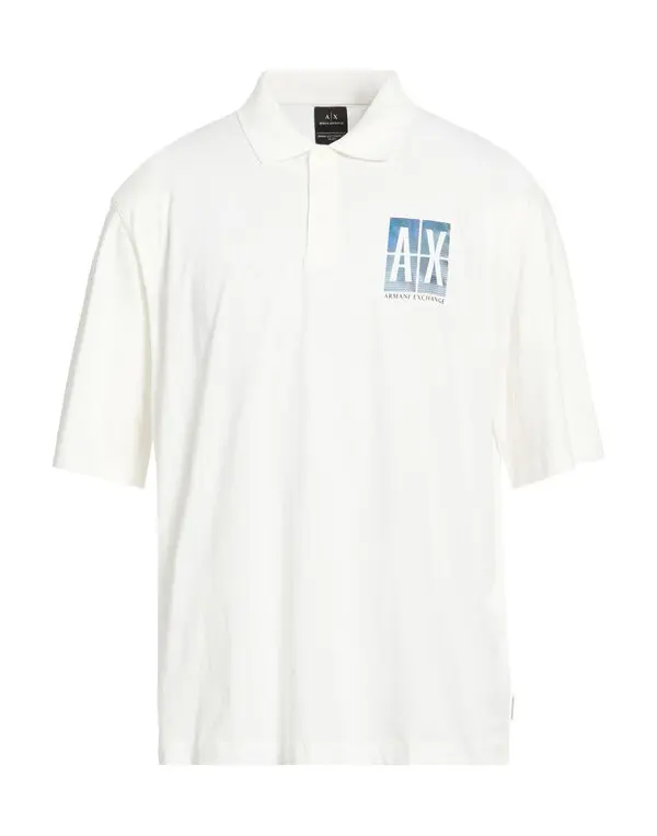 Armani Exchange Polo Shirt Size Cotton - White