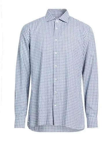 HACKETT Shirt Size Cotton, Lyocell - Blue