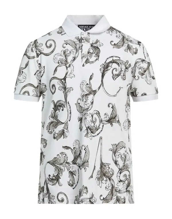 Versace Polo Shirt Size Cotton, Polyester, Polyamide