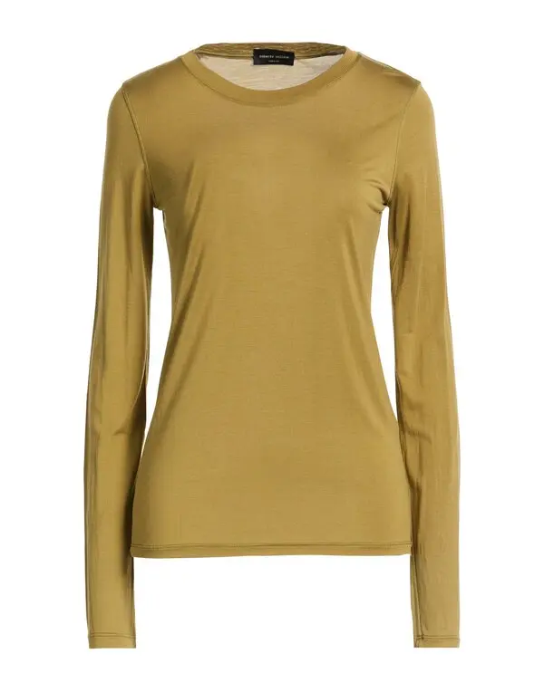 ROBERTO COLLINA Long Sleeve Cotton Jersey Crewneck T-shirt