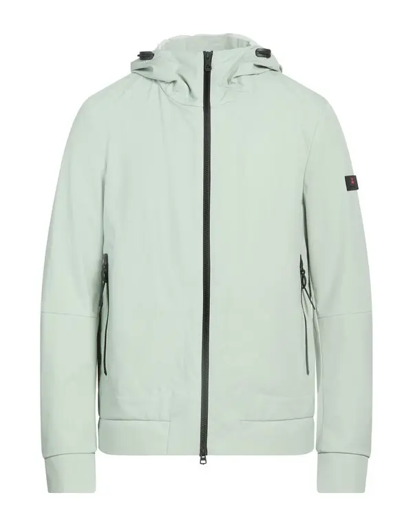 Peuterey Polyester And Elastane Windbreaker Jacket - Light Green