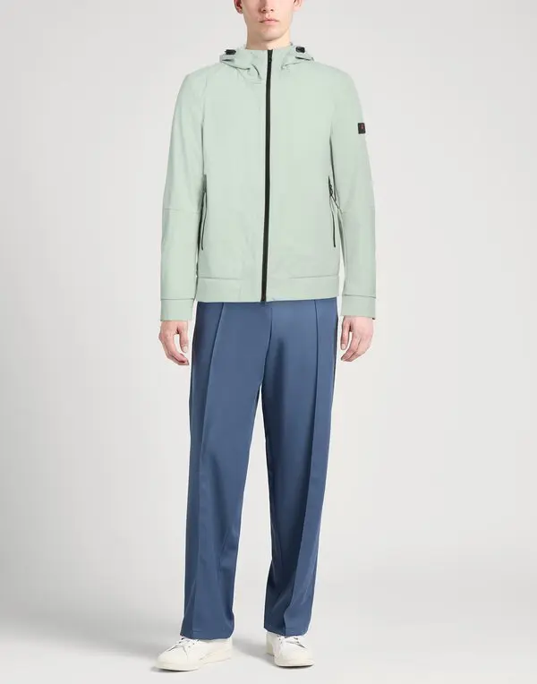 Peuterey Polyester And Elastane Windbreaker Jacket - Light Green