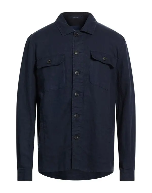 DRUMOHR Jacket Size Linen - Blue