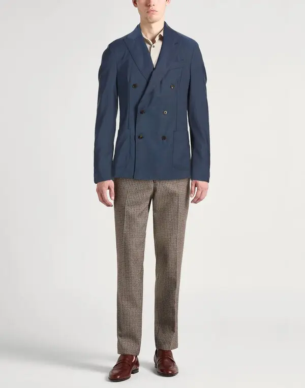 DRUMOHR Blazer Slate Size Virgin Wool, Mohair Wool