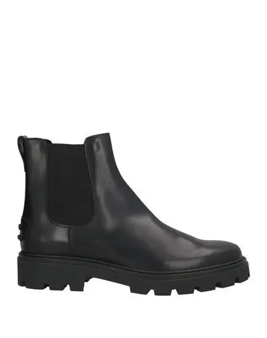 TOD'S Leather Ankle Chelsea Boots - Black