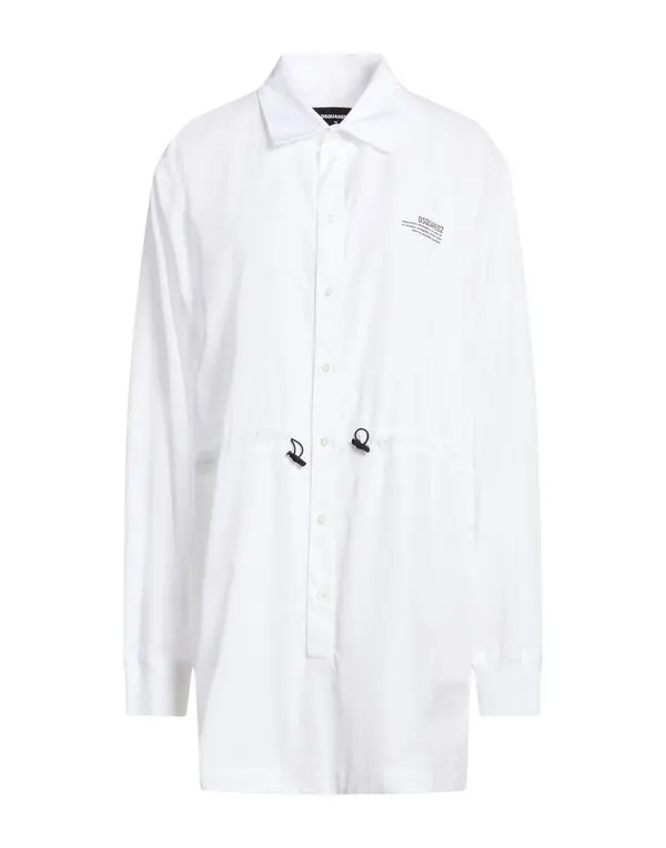 Dsquared2 Mini Cotton Shirt Dress - White