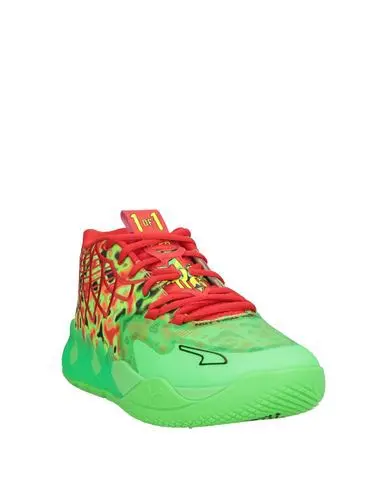 PUMA High-top Sneakers With Embroidered Detailing - Green