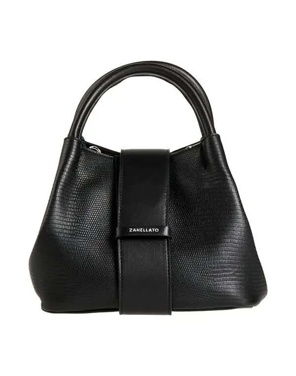 ZANELLATO Lizard-print Leather Handbag
