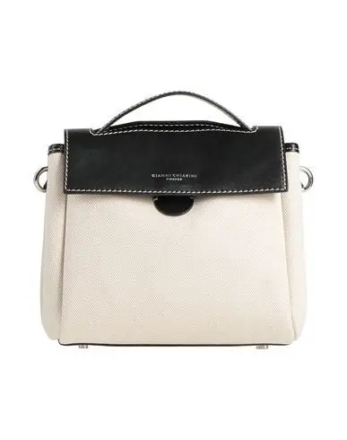 GIANNI CHIARINI Flap Bag With Appliqués - Ivory
