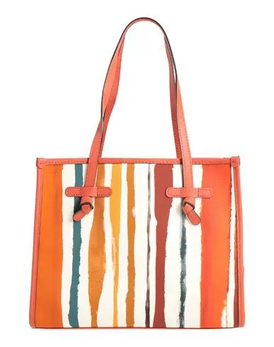 GIANNI CHIARINI Striped Tote Bag With Leather Trims
