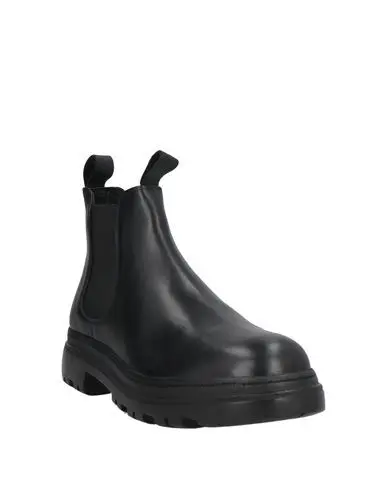 CAFÈNOIR Ankle Boots In Leather - Black