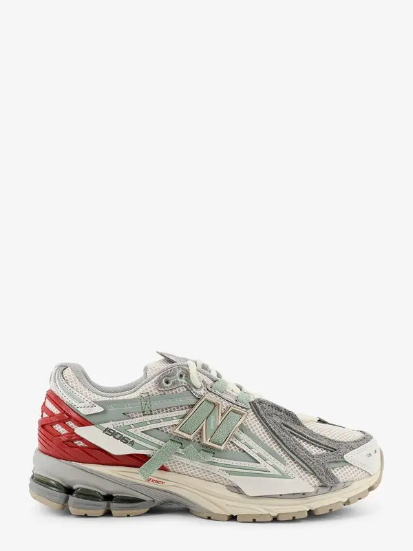 NEW BALANCE U19065 Mesh Sneakers With Multicolor Inserts - Grey