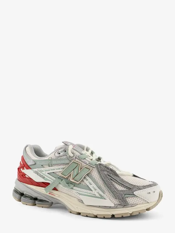 NEW BALANCE U19065 Mesh Sneakers With Multicolor Inserts - Grey